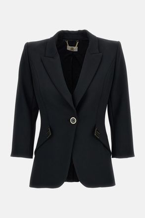 Elisabetta Franchi Jacke Mit Logo-details