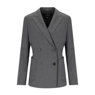 Max Mara Ornati Zweireiher-Blazer - - Jackets - Damen - Grau - M