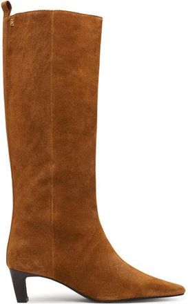 Tommy Hilfiger Stiefel Kitten Heel Suede High Boot FW0FW09655 Hellbraun