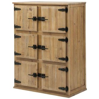 Made In Meubles Buffet haut 6 portes Champ&ecirc;tre