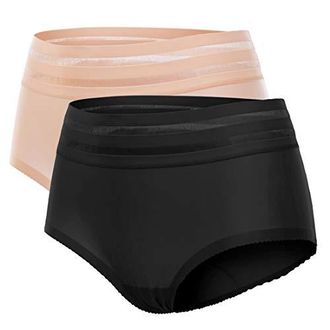Feoya Culotte Rembourr&eacute;e Dentelle Culotte Femme Short Sculptantes Panty Butt Lifter Push Up pour Monte Fesse Femme