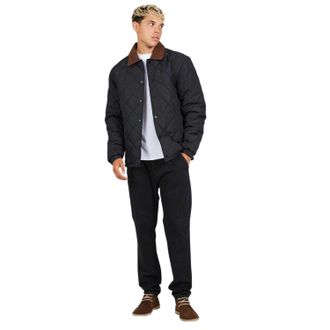 Brave Soul Trainerjacke f&uuml;r Herren, Gesteppt (Schwarz)