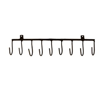 HOME MAISON Homemaison Kleiderst&auml;nder mit Kleiderhaken aus Rohmetall - Zubeh&ouml;r f&uuml;r Deko - schwarzes Metall - robust und langlebig - Organisation von Kleidung und 