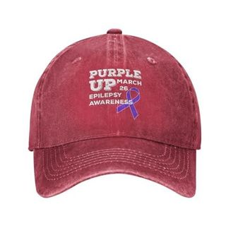 Generic Le 26 Mars, Purple Up Soutient La Sensibilisation &Agrave; L&Eacute;pilepsie Femme Homme Chapeau Anti-Soleil Casquettes Snapback R&eacute;glable Casquette De Baseball pour