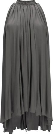 SA SU PHI Femme, Robes, Gris, Taille: 36 FR Robe en m&eacute;lange de coton