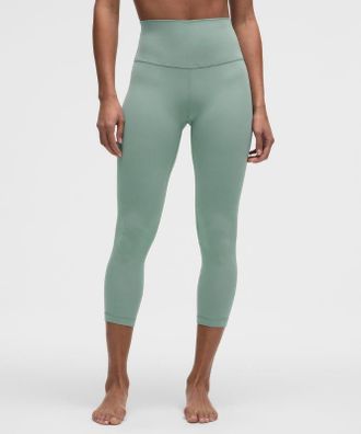 lululemon Align Crop Leggings mit hohem Bund f&uuml;r Frauen - 58 cm - Gr&ouml;&szlig;e 12 in Crater Blue