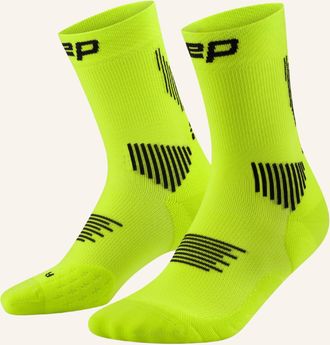 CEP Cep Laufsocken Core Run Compression Mid Cut Mid Cushion gruen