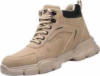 Generic Bottines &agrave; lacets pour homme - Bottes dhiver antid&eacute;rapantes - Bottes de neige - Chaussures de travail pour hommes et femmes - Capuchon respirant - Cha