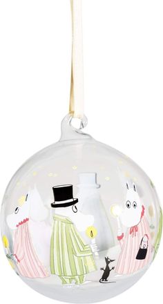 Muurla Moomin Christmas Bauble Pyjamas, Ø 9 cm