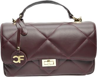 Carla Ferreri Violette Leder Tasche