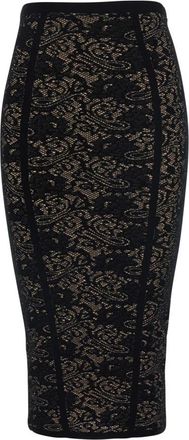 Elisabetta Franchi Femme, Jupes, Noir, Taille: 42 FR Jupe en dentelle tricot&eacute;e