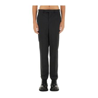 Pantaloni Torino Homme, Pantalons, Gris, Taille: M Pantalon de tailleur en m&eacute;lange de laine