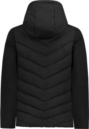 Sublevel Outdoorjacke Steppjacke mit Interlock-&Auml;rmeln Leicht wattierte &Uuml;bergangsjacke mit Kapuze, Materialmix
