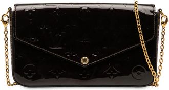 Louis Vuitton Hobo Bags - Monogram Vernis Pochette Felicie - Gr. unisize - in Orange - f&uuml;r Damen