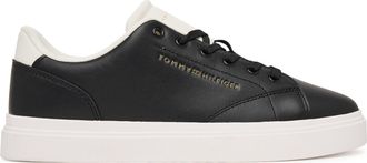 Tommy Hilfiger Sneakers Tommy Hilfiger Th Feminine Cupsole Leather FW0FW09105 Schwarz