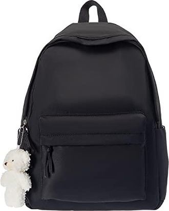 Generic Sac &agrave; dos pour &eacute;cole pour enfants - Sac &agrave; dos japonais 2023 - Mode cor&eacute;enne - Polyvalent - Sac de voyage de grande capacit&eacute; - Motif chat, Noir, taille