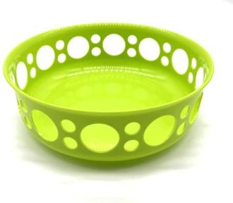 Kimmel Schale Obstschale Brötchenschale Brotkorb Brötchenkorb Obstkorb Servierkörbchen Obstschale Brotschale 20 cm im Durchmesser, aus Kunststoff, Mehrwegges