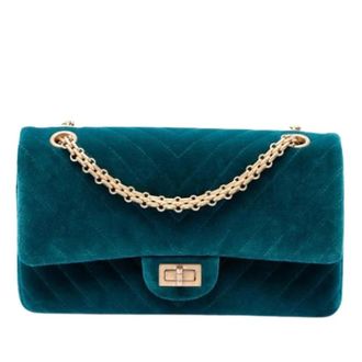 Chanel Pre-owned Mademoiselle Double Flap Schultertasche - - Pre-owned - Damen - Blau - ONE SIZE
