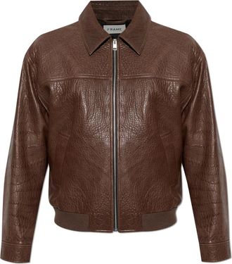 Frame Denim Homme, Vestes, Brun, Taille: L Veste en cuir