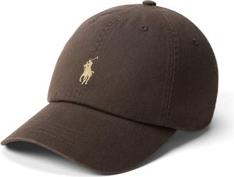 Ralph Lauren Cap aus Baumwoll-Twill mit Pony-Stickerei in