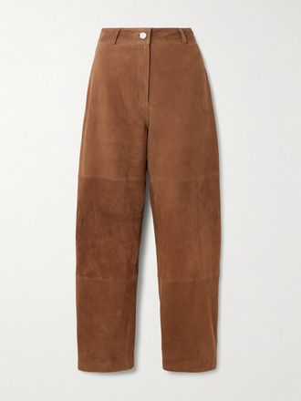 R&oacute;he Pantalon Large En Daim - Marron