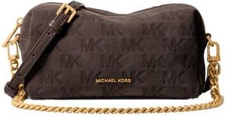 Michael Kors Petit sac &agrave; bandouli&egrave;re Bryant &agrave; logo en relief en cuir su&eacute;d&eacute;