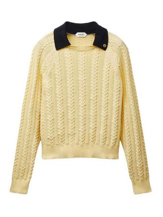 Versace Pull Col Roul&eacute; - Jaune