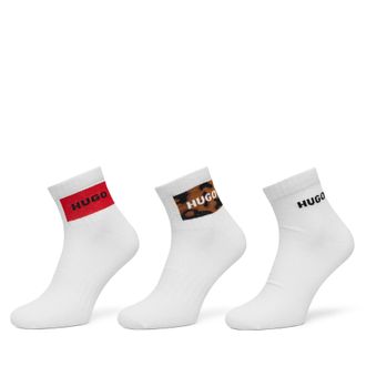 HUGO BOSS Lange Socken HUGO 50557158 Wei&szlig;