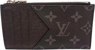Louis Vuitton unisex, Pre-owned, Noir, Taille: ONE Size Portefeuille en Toile Pre-owned