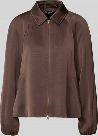 Marc Cain Jacke aus Satin mit Zweiwege-Rei&szlig;verschluss