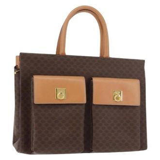 Celine Pre-owned Vintage Macadam Tote Bag - Femme - Pre-owned - Brun - Taille: ONE Size