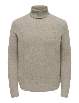 Only & Sons Onsray Reg Ls Roll Knit Frml Noos