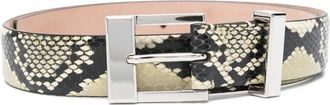 Khaite Snake-effect Metal Belt