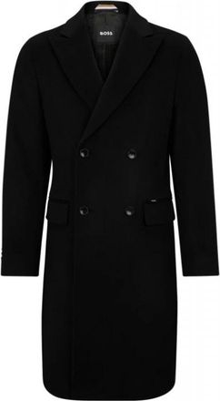 HUGO BOSS Homme, Manteaux, Noir, Taille: M Double-Breasted Coat