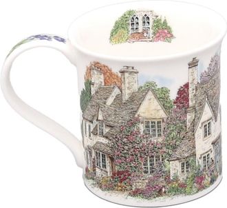 Dunoon Bute Country Cottages Stone Cottage Tasse aus feinem Knochenporzellan, 0,3 l