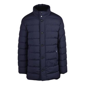 Add Dull Nylon Stretch Daunenjacke - - Jackets - Herren - Blau - L