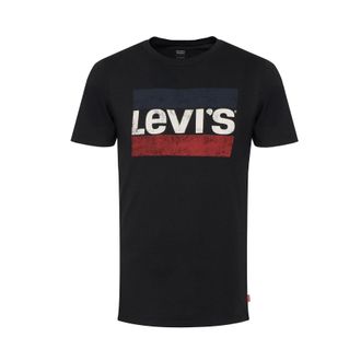 Levi's T-Shirt Sportswear Graphic Tee 39636-0050 Schwarz Regular Fit