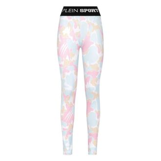 Plein Sport Femme, Pantalons, Rose, Taille: 38 FR Sport Leggings Camouflage