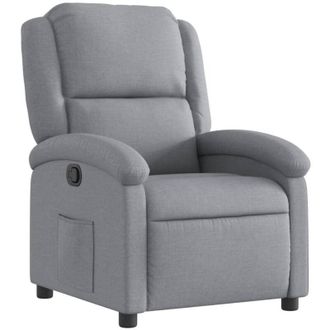 vidaXL Fauteuil inclinable gris clair tissu Vidaxl