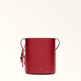 Furla Roxie Beuteltasche S M1 Red Rot Strukturiertes Leder Damen