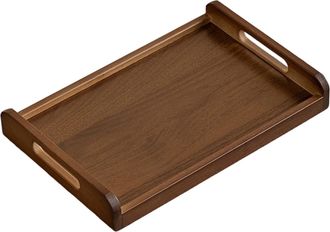 Generic Holz Servierschale f&uuml;r Essen und Trinken | Rustikales Charcuterie-Gericht | Holzdekorativer Servierteller | F&uuml;r Tee Tasse Fr&uuml;hst&uuml;ck Caf&eacute; K&uuml;che Esszimm