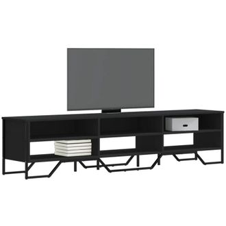 vidaXL Meuble tv noir 180x34x41 cm bois ding&eacute;nierie - Vidaxl