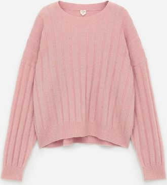 Arket Pullover Aus Mohair Und Wolle -Rosa