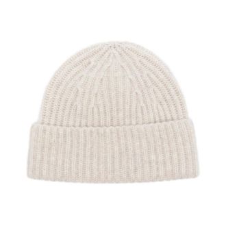 Lisa Yang Femme, Accessoires, Beige, Taille: ONE Size Cache-Cache Beige en Laine C&ocirc;tel&eacute;e