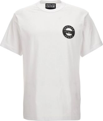 Versace Logo-Print T-Shirt - - Tops - Herren - Wei&szlig; - XL