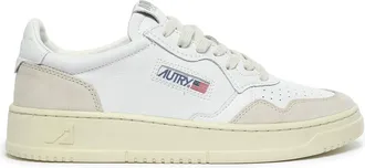 Autry Baskets Medalist Cuir Blanc, Beige