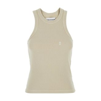 Icon Denim Los Angeles Damen, Oberteile, Beige, SGr&ouml;&szlig;e