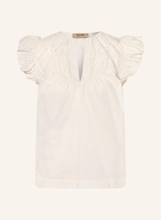 Mos Mosh Mos Mosh Blusenshirt Mmwoda Mit Lochsitze Und R&uuml;schen weiss