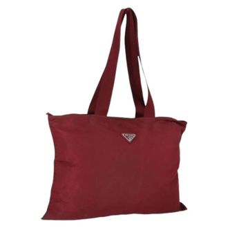 Prada Pre-owned Nylon Tote Bag - - Pre-owned - Damen - Rot - ONE SIZE