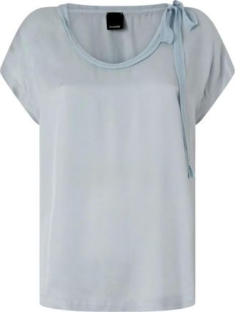 Pinko Pinko, Femme, Blouses et Chemises, Bleu, Taille: 36 FR Bertha Blouse